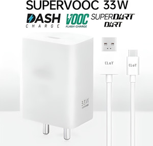 CLAT 33 W SuperVOOC 6 A Wall Charger for Mobile with Detachable Cable ...