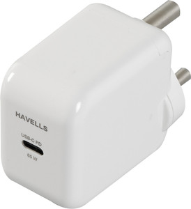 HAVELLS 65 W GaN 3 A Wall Charger for Mobile with Detachable Cable ...