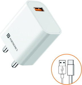 Portronics 18 W Quick Charge 3 A Wall Charger for Mobile with ...