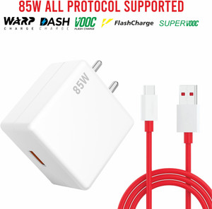 AMS 85 W SuperVOOC 6 A Wall Charger for Mobile with Detachable Cable ...