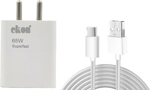 Ekon 65 W SuperVOOC 6 A Mobile Charger with Detachable Cable - Ekon ...