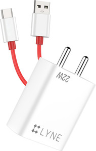 LYNE by U&i 22 W SuperVOOC 3 A Wall Charger for Mobile with Detachable ...