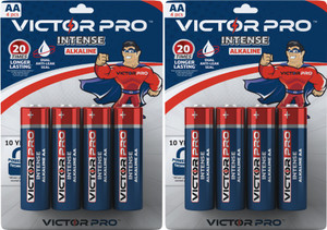 Victor Pro Intense Alkaline AA 8Pcs Battery - Victor Pro : Flipkart.com