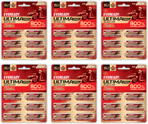 EVEREADY Ultima Pro Alkaline AAA | 1.5V | 800% Long Lasting |Leak Proof ...