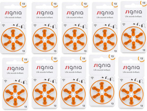 Signia P13 Hearing Aid Batteries 1.45V 10 patta (60 battery) Battery ...
