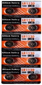 Quick Click Goods LR1130 AG10 189 1.5V Alkaline Button Cell Battery ...