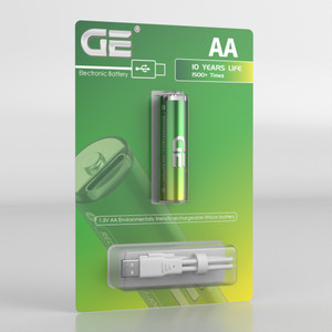GE AA LITHIUM ION - USB-C Rechargeable Battery - GE : Flipkart.com