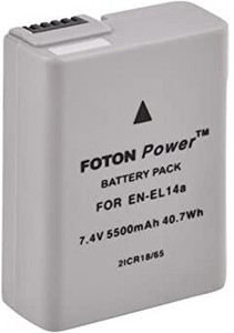 FOTON POWER EN -EL14 Pack for nikon Camera D3100, D3200, D3300, D3500 ...