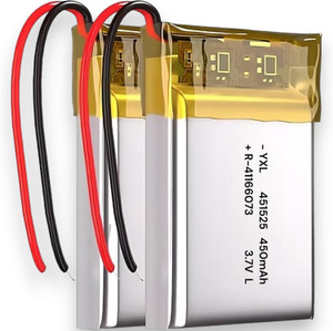 ZIOME Li-poly 3.7V 450mAh 451525 R-41166073 Rechargeable (Pack-2 ...