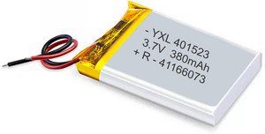 R3 GERMAN 3.7V 380mAh (Lithium Polymer)Lipo Rechargeable Model YXL ...