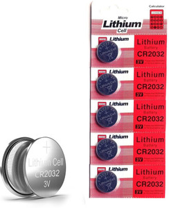 Wanzhow Lithium Ion CR 2032 3V Micro Lithium 5 Coin Cell Battery ...