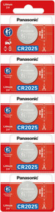 Panasonic CR-2025/5BE 3V Lithium Button Coin Cell Battery - Panasonic ...