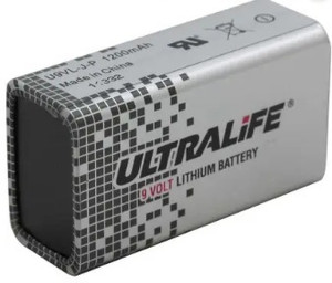 ULTRALIFE 9V Long-Life Non-Rechargeable Lithium Original) Battery ...