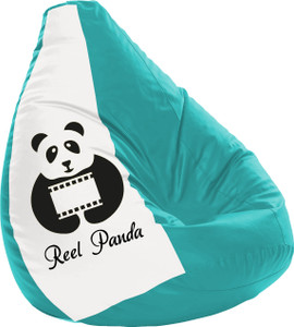 SPACEX Jumbo Reel Panda Digital Printed Leatherette Pre-Filled Bean Bag ...