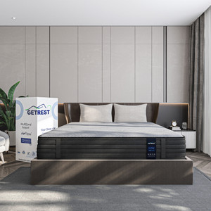 GetRest LuxeAdapt 12 Inch Organic Latex Mattress with Biocrystal ...