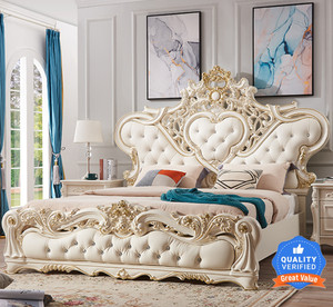 Pepperfry SHEEN ROYAL LUXURY PREMIUM TEAK WOOD DOUBLE BED SIZE Solid ...