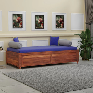 WOODTREND Sheesham Solid Wood Diwan Bed For Living Room | Single Bed ...