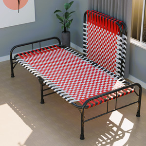 Lampoc Metal Cot Khat for Sleeping Portable Single Folding Bed Space ...