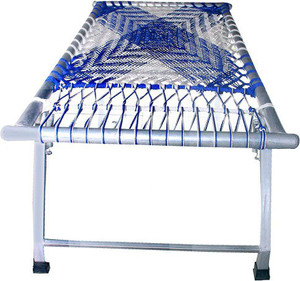 letap Foldable bed portable Single folding bed Hand made charpai, Metal ...