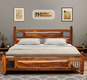 Meera Handicraft bed solid sheesham wood in Queen size Delivery ...