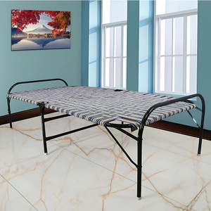 HussainFuniture Single Folding Bed | Folding Palang | Heavy Duty Metal ...