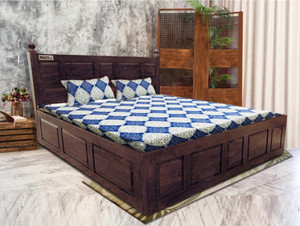 Meera Handicraft bed solid sheesham wood in king size Delivery ...