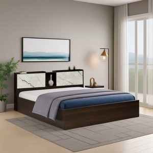 Trevi Trinity Engineered Wood Queen Bed Price in India - Buy Trevi ...