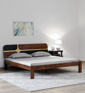 mp enterprises Jerry Sheesham ( Rosewood) Solid Wood Queen Bed Price in ...