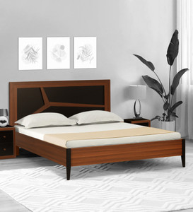 Trevi Matrix Engineered Wood Queen Bed Price in India - Buy Trevi ...