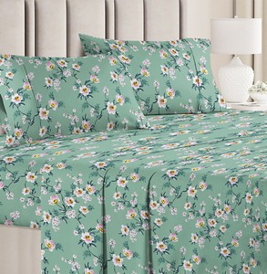 VAS COLLECTIONS Cotton Double Flat 160 TC Floral Bedsheet - Buy VAS ...