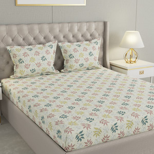 Raymond Home Cotton Double Flat 104 TC Floral Bedsheet - Buy Raymond ...