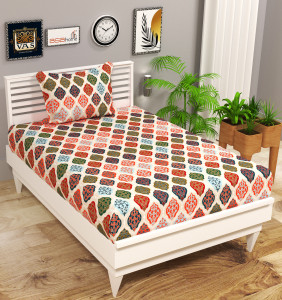 VAS COLLECTIONS Microfiber Single Flat 144 TC Abstract Bedsheet - Buy ...
