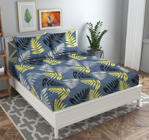 VAS COLLECTIONS Microfiber Double Flat 144 TC Abstract Bedsheet - Buy ...