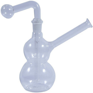 GREENS 6 Inch 2 PEC Burner Clear Glass Smoking Water Pipe Beer Bong ...