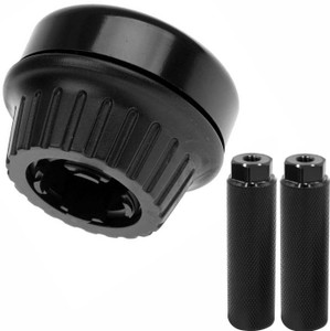 DSTECHBAR Cycle Rotate Bell with Foot Rest Aluminum Handlebar Safety ...