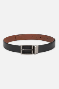 Allen Solly Men Black Genuine Leather Belt Black - Price in India ...