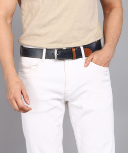 Allen Solly Men Casual Blue Genuine Leather Belt NAVY - Price in India ...