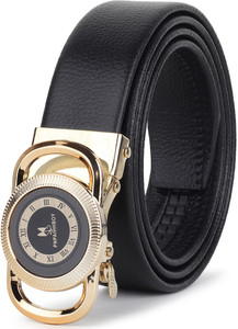 METRONAUT Men Black Artificial Leather, Texas Leatherite Belt BLACK ...