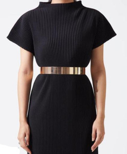 heeva creation Women Casual, Party, Formal, Evening Gold Fabric Belt ...