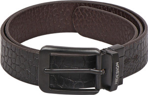 HIDESIGN Men Brown Genuine Leather Belt Brown - Price in India ...