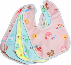NEPEE 5pcs/set Pure Cotton 360 Round neck Baby Bibs Random colour 0-3 ...