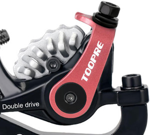 Lyla MTB Bike Mechanical Brakes Dual Drive Front/Rear Caliper Rose Red ...