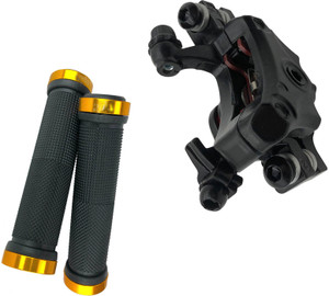 NSV Bicycle Mechanical Disc Brake Caliper Set Front/Rear 180-160mm ...