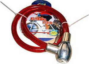 cvc Steel Wire Cable Bicycle Motorcycle HELMET LOCK WHEEL Lock with 2 ...