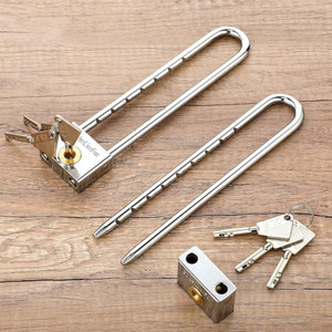 Budwill Heavy Duty Long Shackle Padlock Long Shackle Padlock with 3 ...