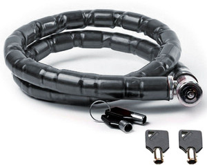 DSTECHBAR Bicycle Heavy Plastic Coating Stainless Steel Armored Lock ...