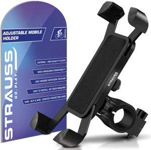 Strauss Adjustable Bicycle Mobile Holder | Mobile Holder for Bikes ...
