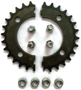 HUMSER 28 Teeth Half Cut Split Type Chain Sprocket Pinion For Electric ...