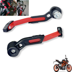 Generox CNC Aluminium Lever Guard Red For 250 Duke Bike Crash Guard ...