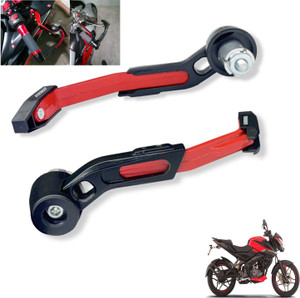 Generox CNC Aluminium Lever Guard Red For Pulsar NS 160 Bike Crash ...